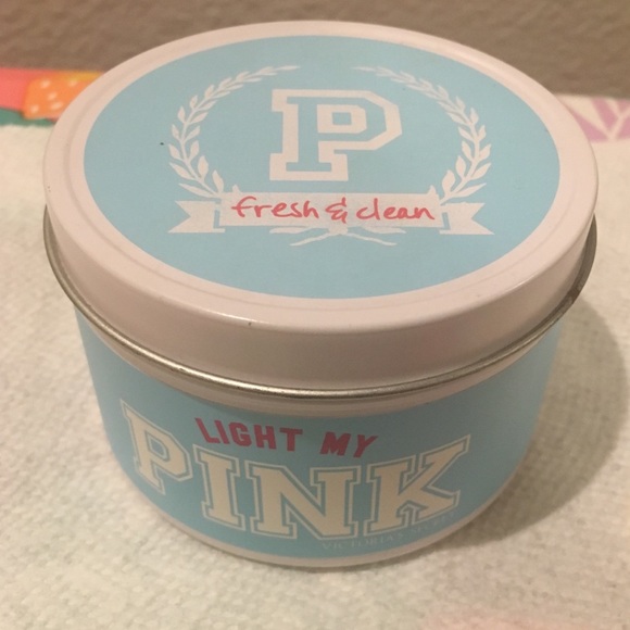 PINK Victoria's Secret | Accents | Vs Pink Fresh Clean Candle Victorias ...